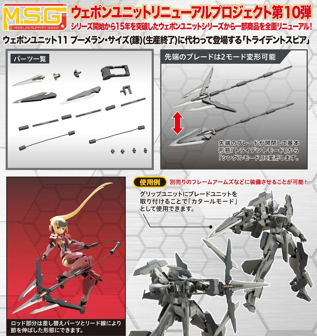 壽屋 MSG RW011 Trident Spear – 模型谷